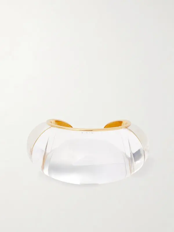 Alaïa Bubble Resin And Gold-tone Cuff