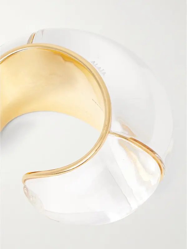 Alaïa Bubble Resin And Gold-tone Cuff