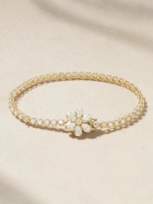 Jacquie Aiche Sophia Diamond Bracelet - Gold