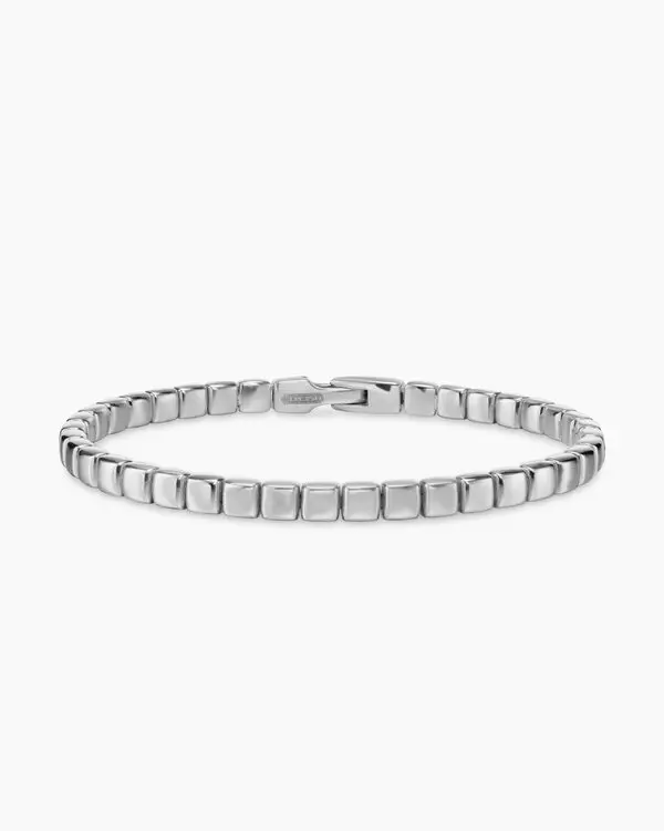 David Yurman Spiritual Beads Tile Bracelet - 18k White Gold