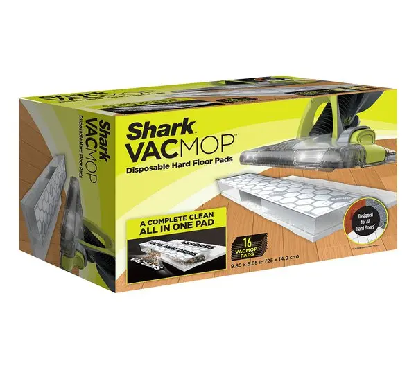 SHARK Vacmop Disposable Hard Floor Pads 16 Co Unt