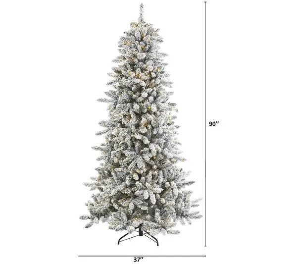 NEARLY NATURAL 7.5' Christmas Tree With Pinecon Es