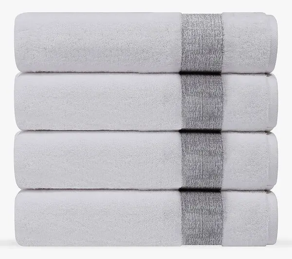 DEPERA HOME Pera 4 Pcs Turkish Hand Towels Set - One-color