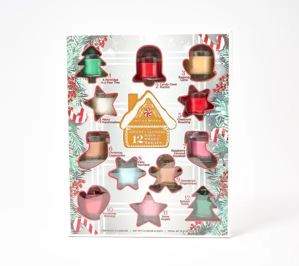 HOMEWORX BY SLATKIN + CO. As Is Homeworx Slatkin 12 Days Of Sweet Treats Advent - One-color