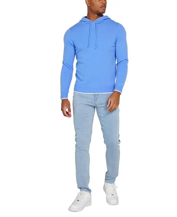 REDVANLY Quincy Cashmere Sweater - Blue