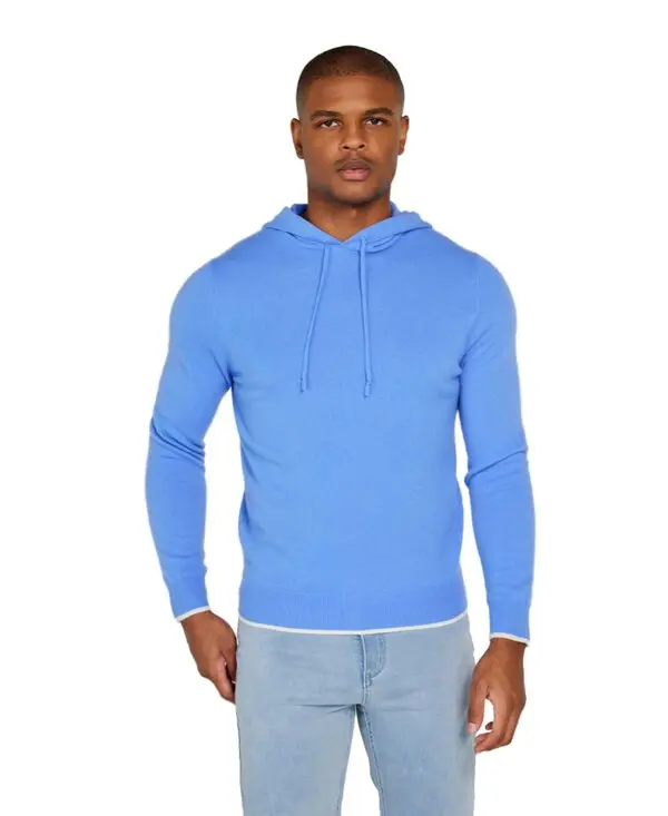 REDVANLY Quincy Cashmere Sweater - Blue