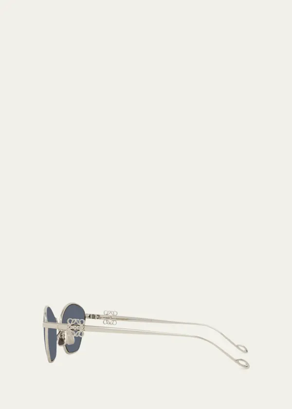 Loewe Metal Anagram Cat Eye Sunglasses - Black