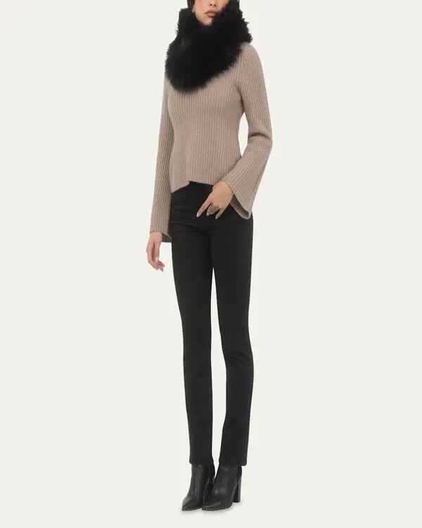 Gorski Select Lamb Shearling Infinity Scarf