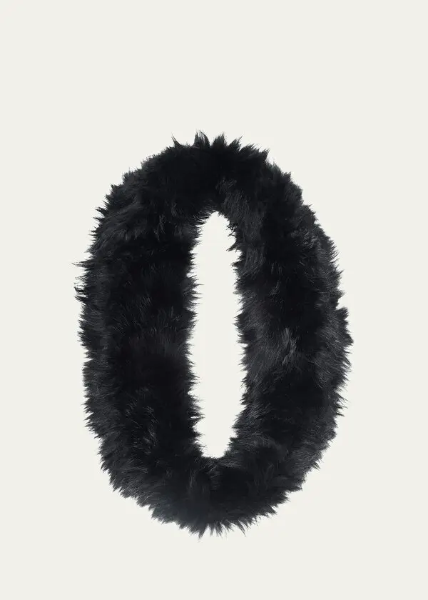 Gorski Select Lamb Shearling Infinity Scarf