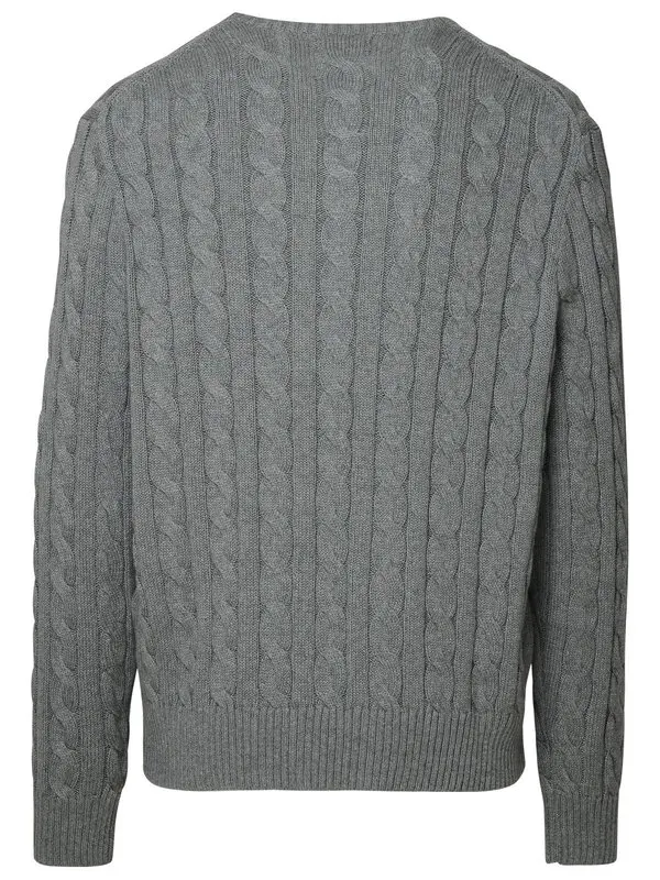 Polo Ralph Lauren Cotton Cable Knit Sweater - Grey