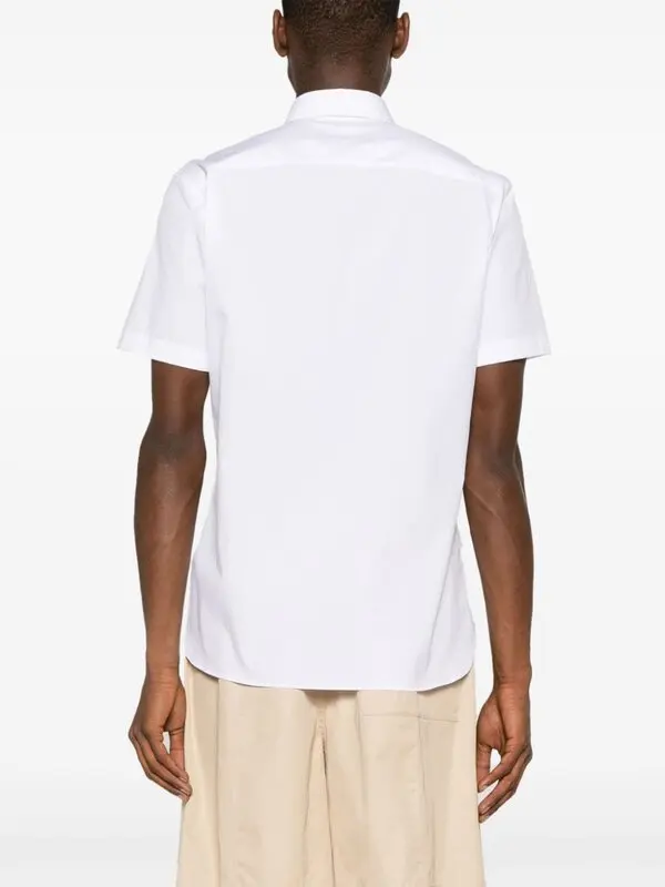 Burberry Ekd Logo Cotton Shirt - White