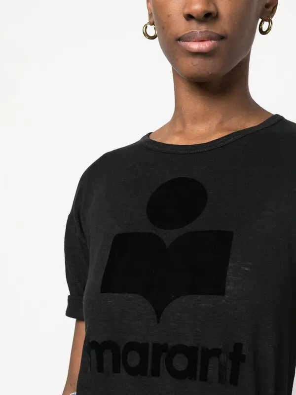 MARANT ETOILE Koldi Logo T-shirt - Black