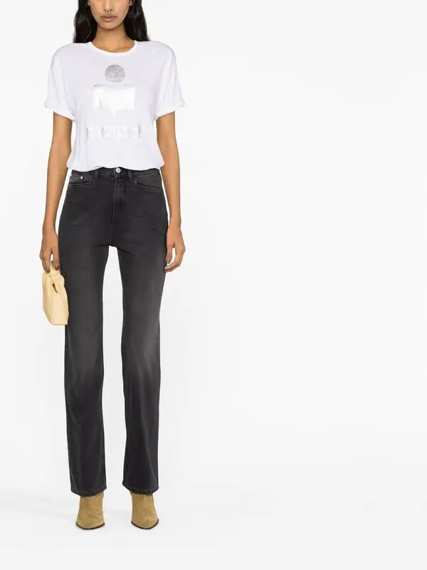 MARANT ETOILE Koldi Linen T-shirt - White