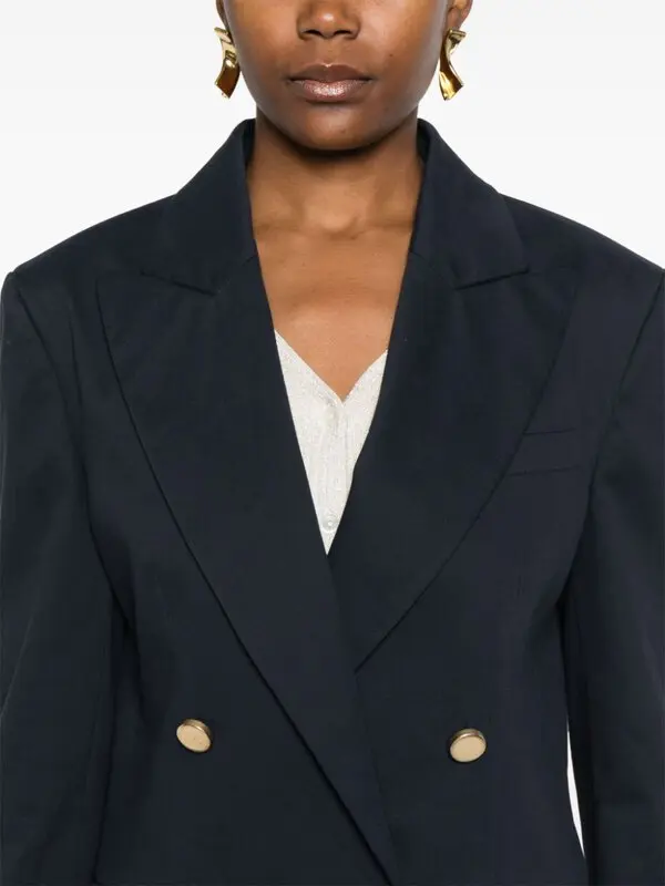 PAROSH Crew Cotton Blend Blazer Jacket