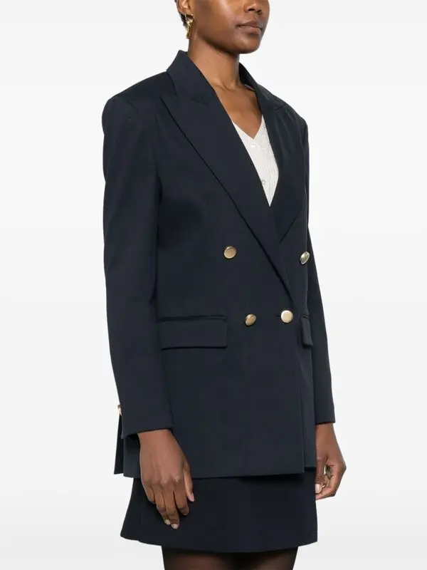 PAROSH Crew Cotton Blend Blazer Jacket