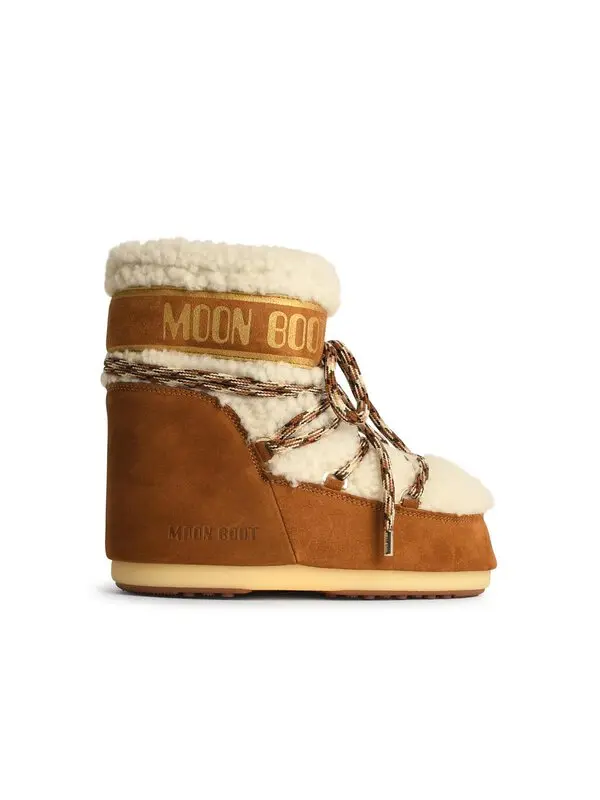Moon Boot Icon Shearling Boots - Beige