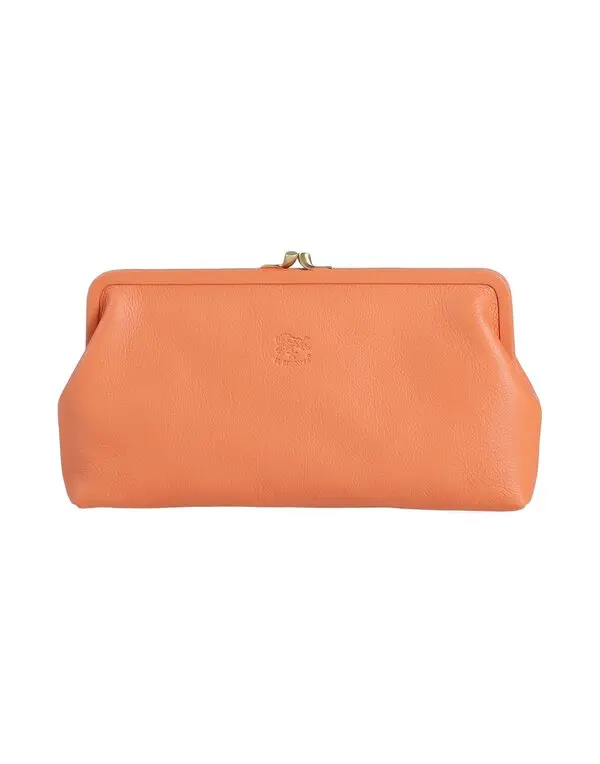 Il Bisonte Leather Clutch - Orange