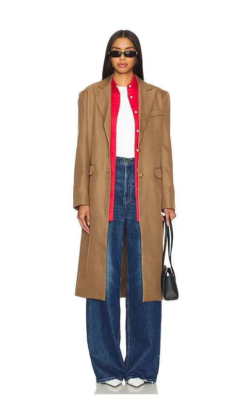 Astr The Label Brylee Coat In Brown