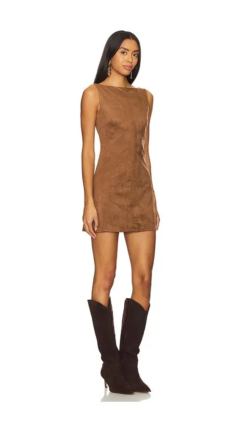 Tularosa Mimi Faux Suede Mini Dress