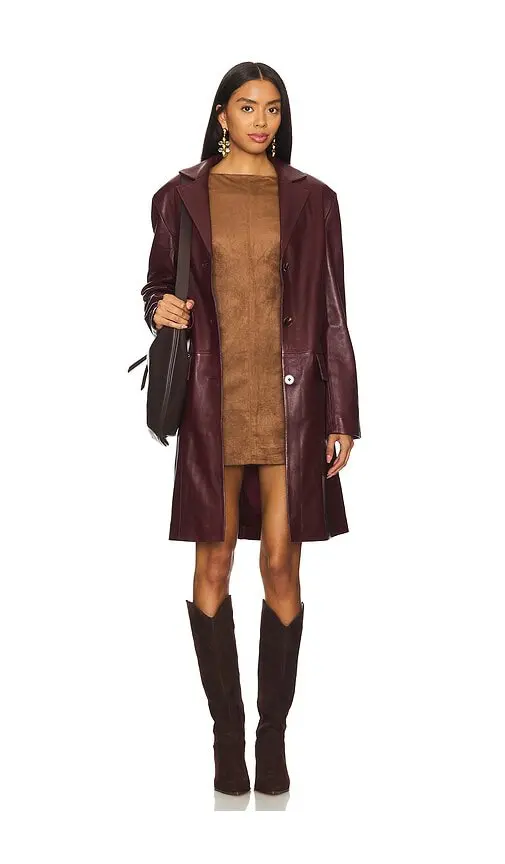 Tularosa Mimi Faux Suede Mini Dress