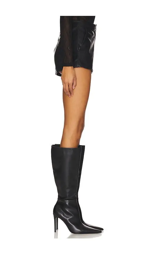 LOVERS AND FRIENDS Faux Leather Shorts - Black