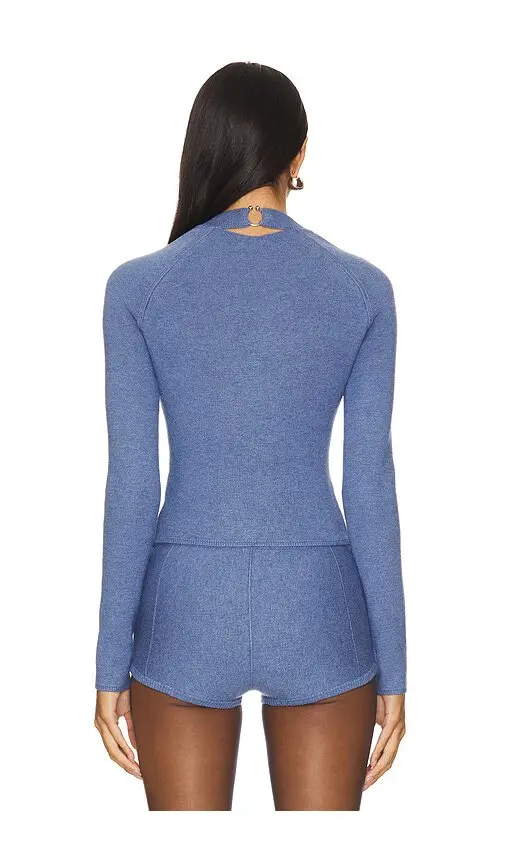 FLEUR DU MAL Knit Underbust Long Sleeve Top