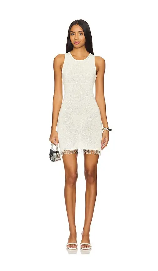 open lace back dress Asta Resort 'Gisele' Mini Dress