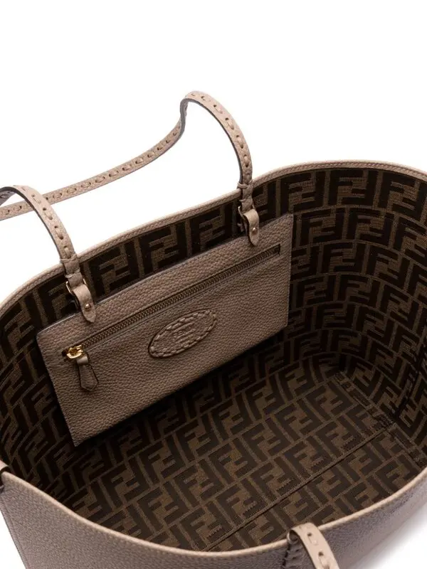 Fendi Medium Roll Tote Bag - Brown