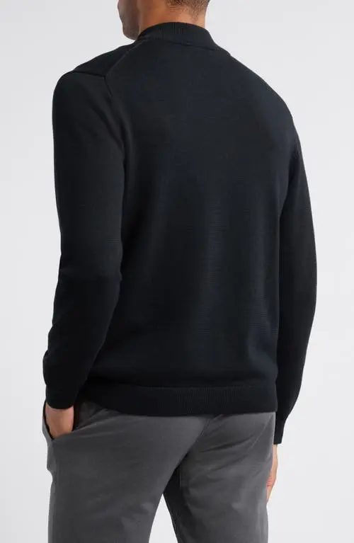 RHONE Commuter Quarter-zip Sweater - Black
