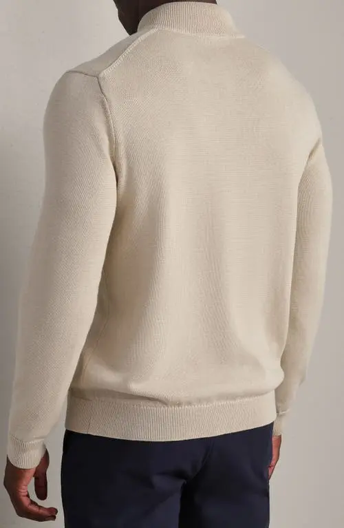 RHONE Commuter Quarter-zip Sweater - Bone