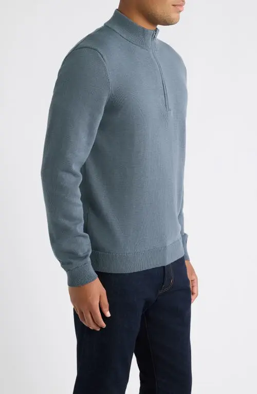 RHONE Commuter Quarter-zip Sweater - Shadow Blue