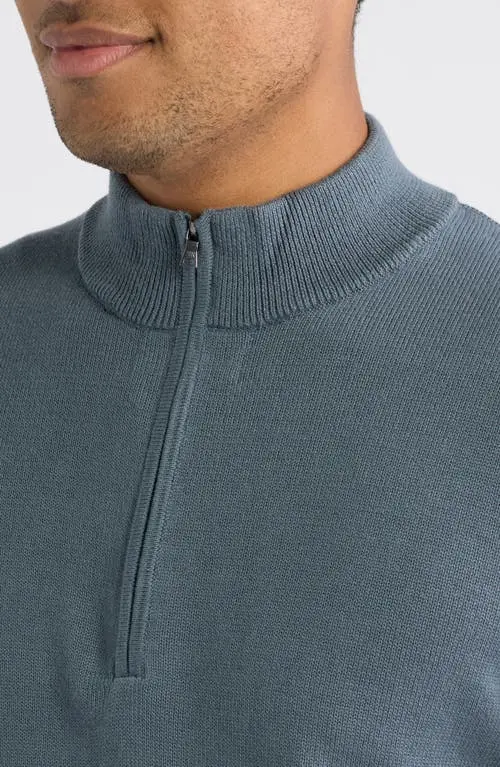 RHONE Commuter Quarter-zip Sweater - Shadow Blue