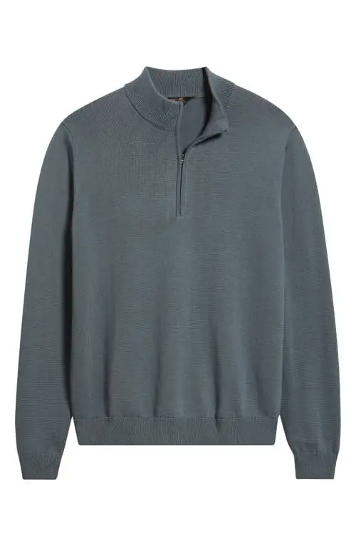 RHONE Commuter Quarter-zip Sweater - Shadow Blue