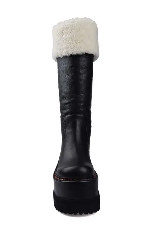 ZIGI Flor Faux Fur Trim Platform Boots