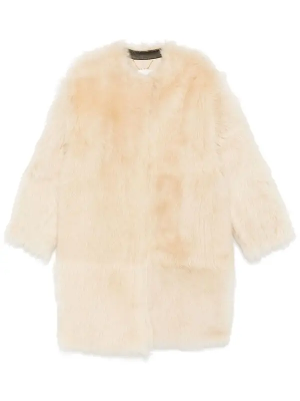 Zimmermann Shearling Mid-length Coat - Neutrals