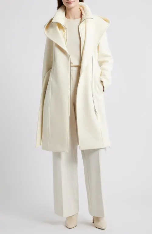 Mackage Shia-slb Double-face Wool Coat - Cream