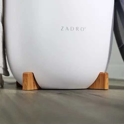ZADRO Luxury Spa Towel Warmer - Bamboo/white