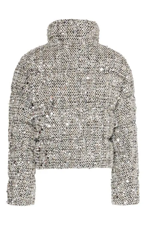MILLY Hayes Sequin Puffer Jacket