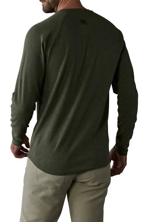 THE NORMAL BRAND Everyday Henley - Oakmoss