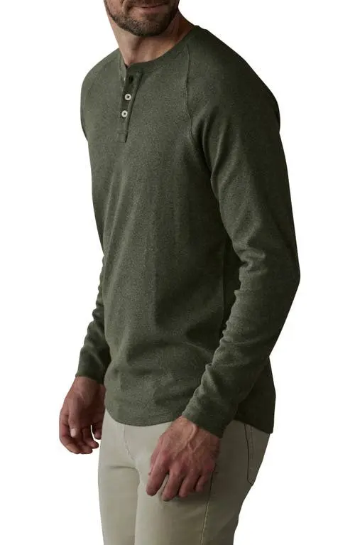THE NORMAL BRAND Everyday Henley - Oakmoss