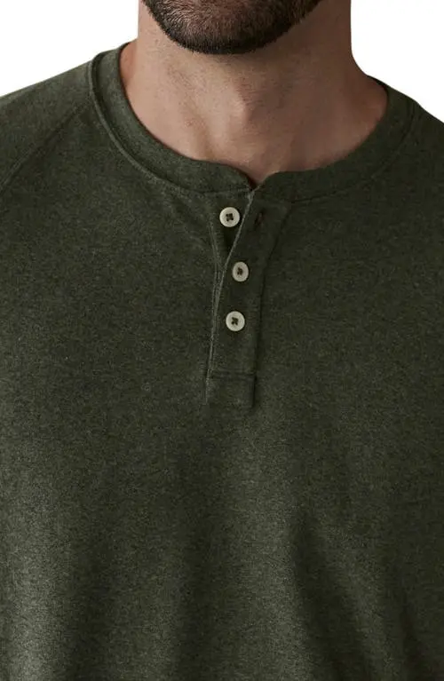 THE NORMAL BRAND Everyday Henley - Oakmoss