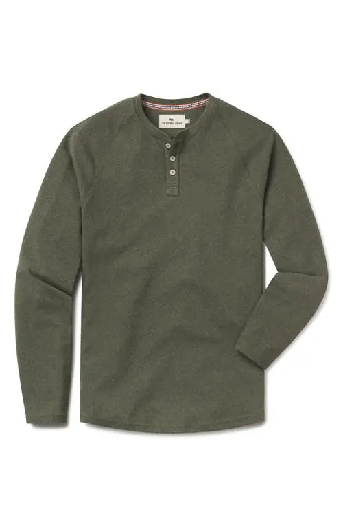 THE NORMAL BRAND Everyday Henley - Oakmoss