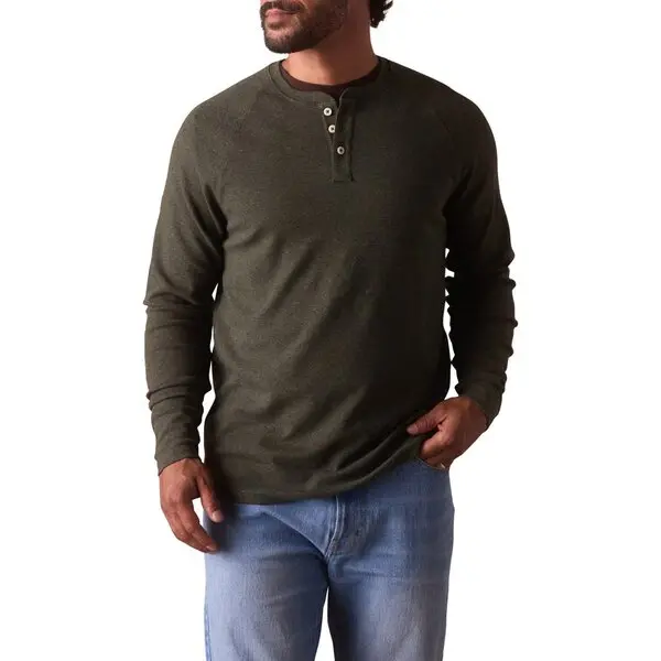 THE NORMAL BRAND Everyday Henley - Olive
