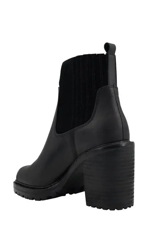 ARTISAN CRAFTED BY ZIGI Amalia Platform Chelsea Boots - Black Leather