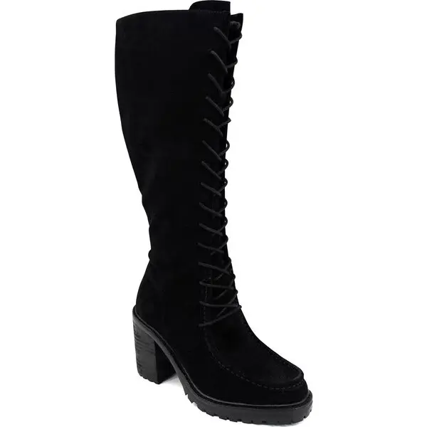 ARTISAN CRAFTED BY ZIGI Adeline Knee High Boots - Black Suede