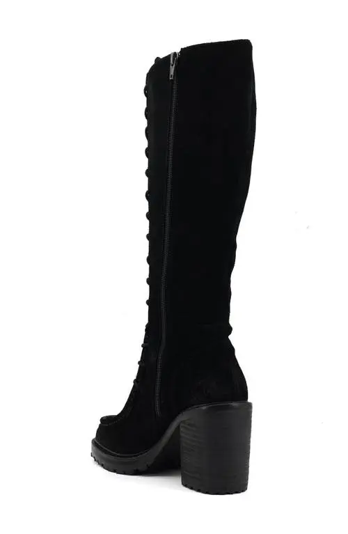 ARTISAN CRAFTED BY ZIGI Adeline Knee High Boots - Black Suede