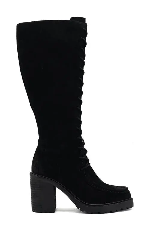 ARTISAN CRAFTED BY ZIGI Adeline Knee High Boots - Black Suede