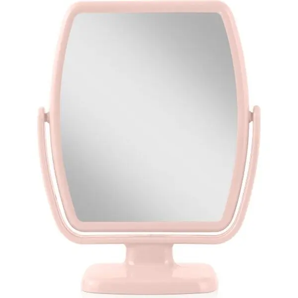 ZADRO Geo Makeup Mirror With Magnification - Rose Quartz