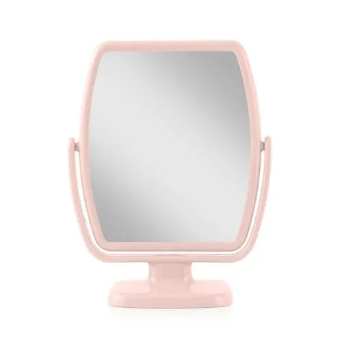 ZADRO Geo Makeup Mirror With Magnification - Rose Quartz