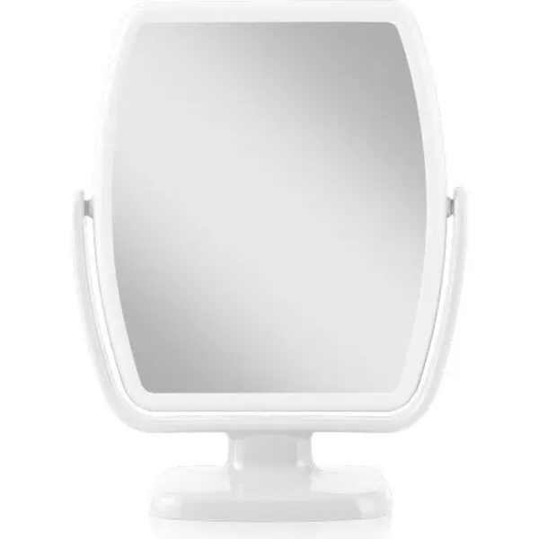 ZADRO Geo Makeup Mirror With Magnification - White